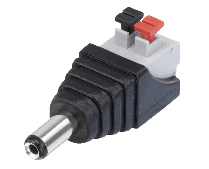 F137T T1-B DC PLUG 2.1X5.5 TO TERM BLOCK